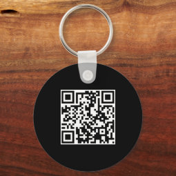 customizable QR code Keychain | Zazzle