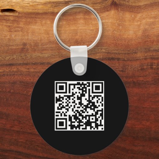 customizable QR code Keychain | Zazzle