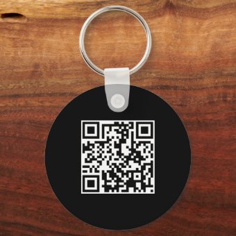 customizable QR code Keychain | Zazzle
