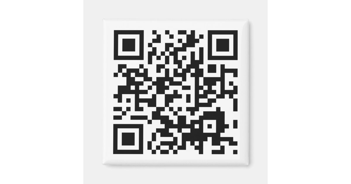 customizable QR code Magnet | Zazzle