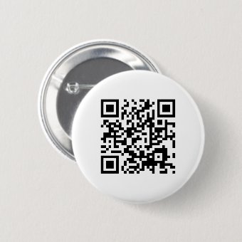 customizable QR code Pinback Button | Zazzle