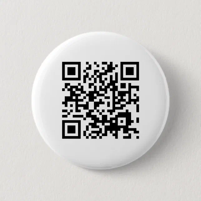 customizable QR code Pinback Button | Zazzle