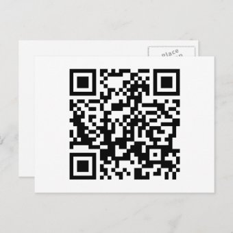 customizable QR code Postcard | Zazzle