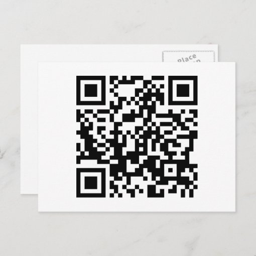 customizable QR code Postcard | Zazzle
