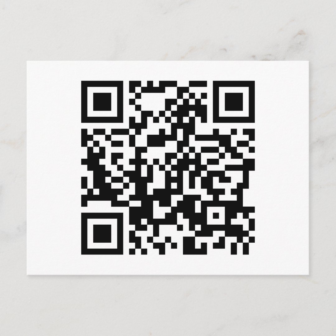 customizable QR code Postcard | Zazzle