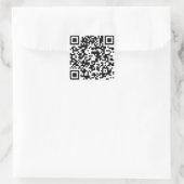 Customizable QR Code Square Sticker | Zazzle