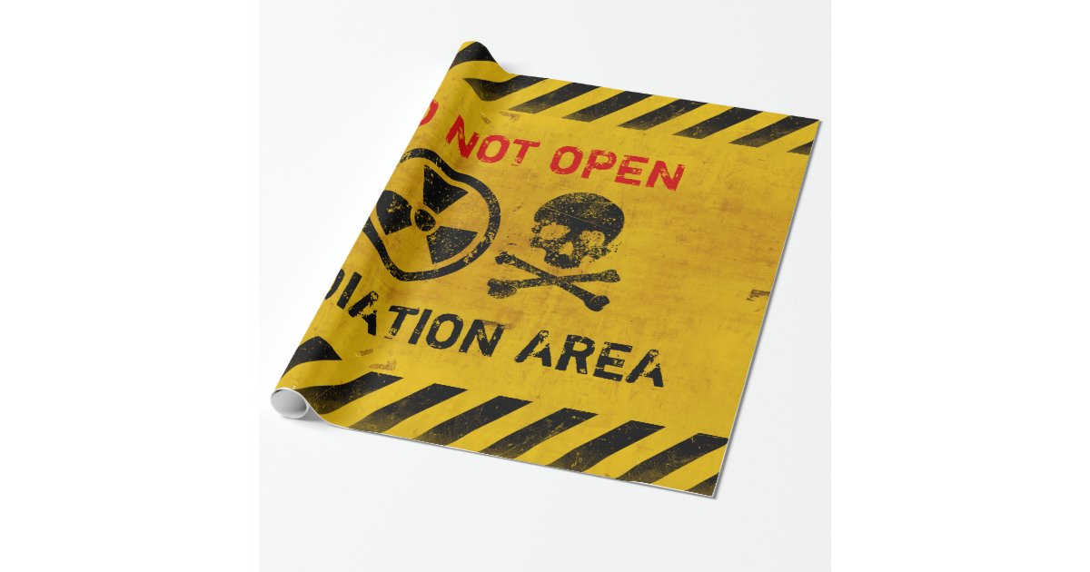 Customizable Radiation Hazard Sign Wrapping Paper | Zazzle