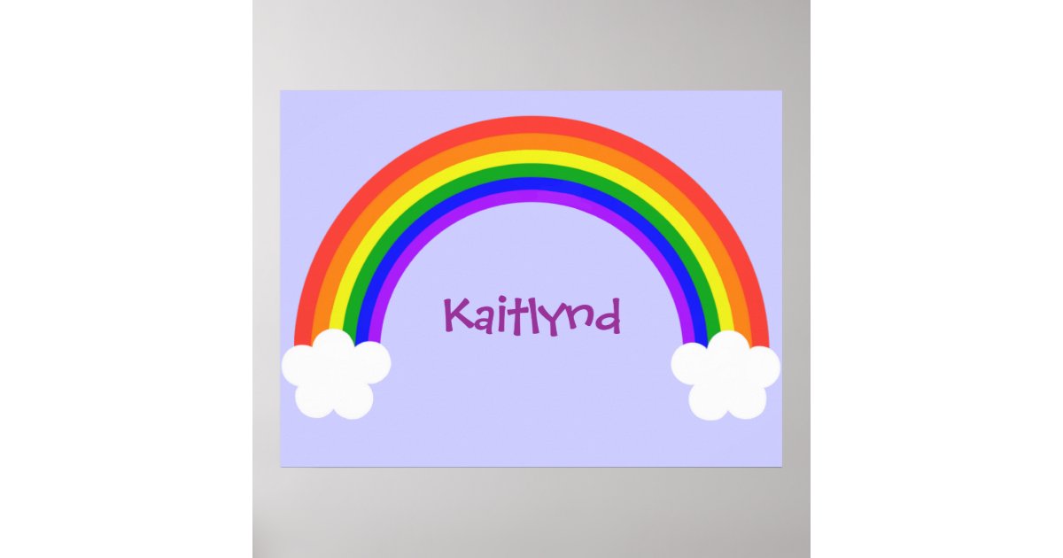 Customizable Rainbow Poster | Zazzle