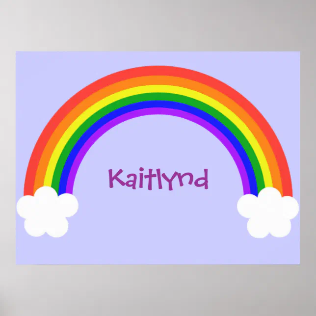 Customizable Rainbow Poster | Zazzle