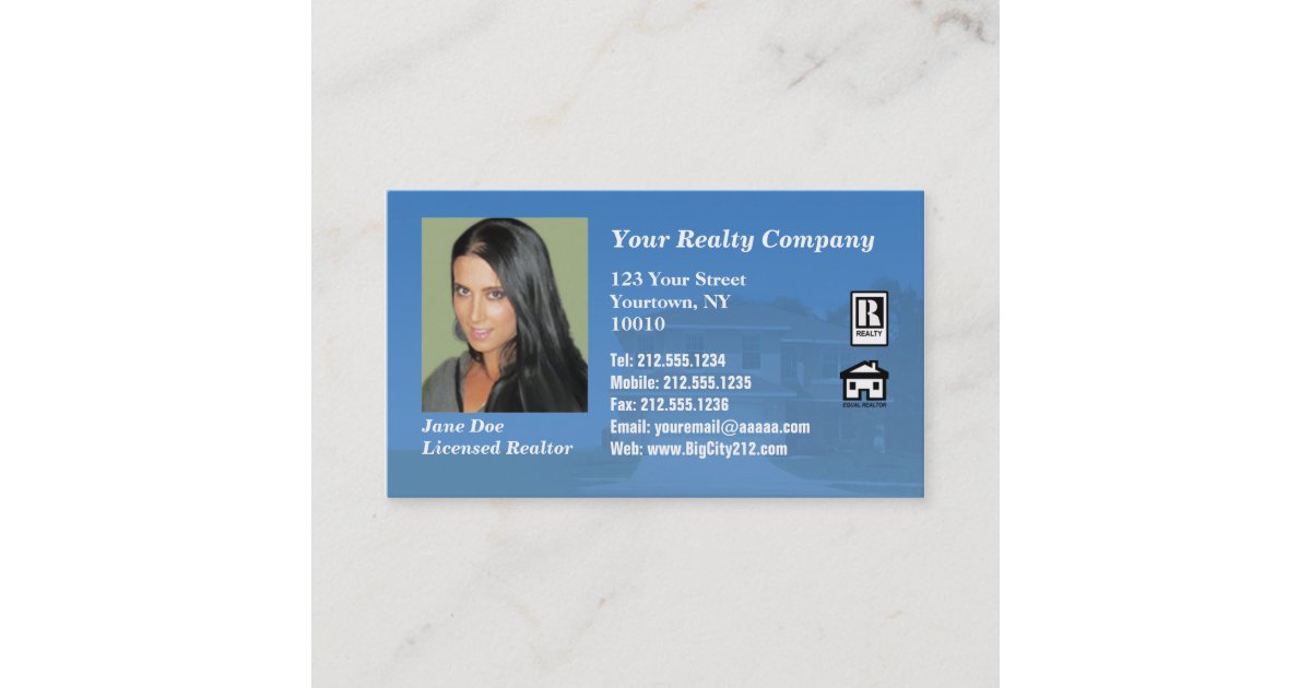 CUSTOMIZABLE Realtor BC Business Card | Zazzle