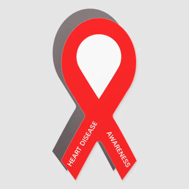 Customizable Red Ribbon Awareness Car Magnet | Zazzle