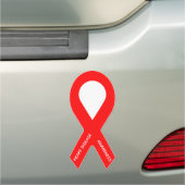 Customizable Red Ribbon Awareness Car Magnet | Zazzle