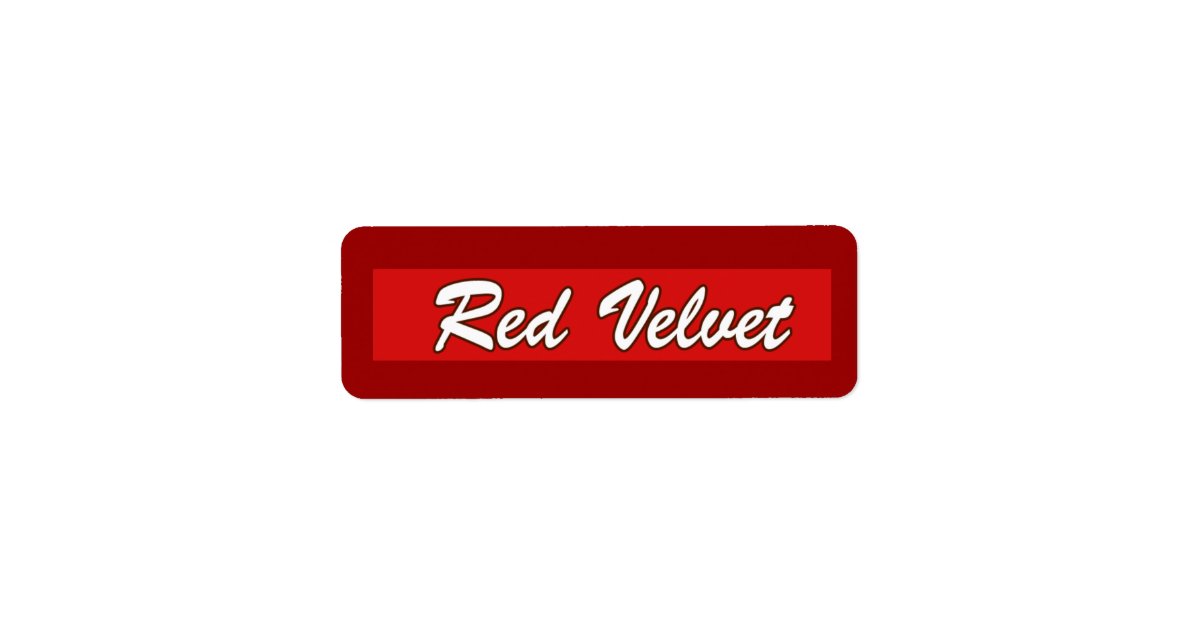 Customizable Red Velvet Bakery Labels | Zazzle