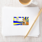 Customizable retro comic style address labels | Zazzle