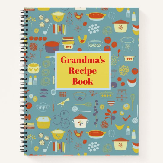 Customizable Retro Recipe Book | Zazzle.com