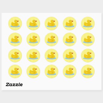Customizable Rubber Ducky Stickers | Zazzle