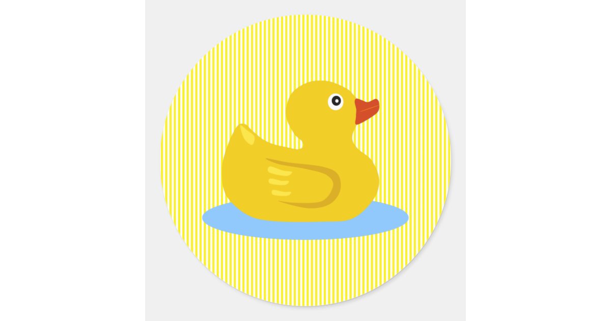 Customizable Rubber Ducky Stickers | Zazzle