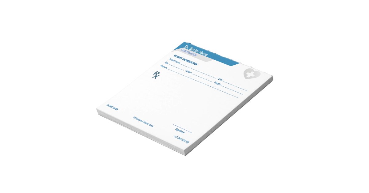 Customizable RX Pad for Doctors - Prescription Pad | Zazzle