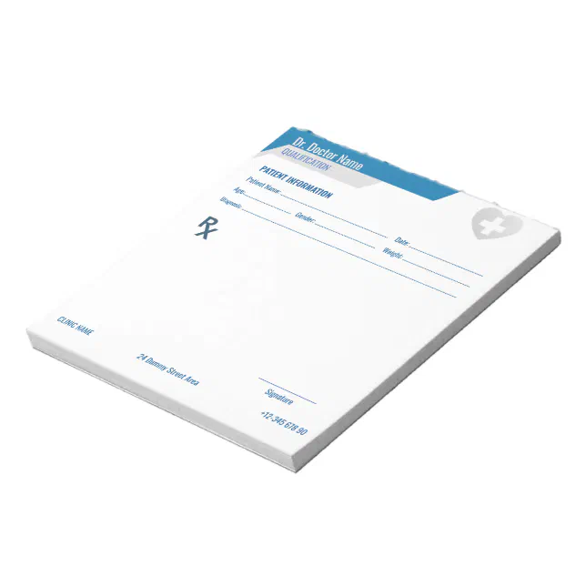 Customizable RX Pad for Doctors - Prescription Pad | Zazzle