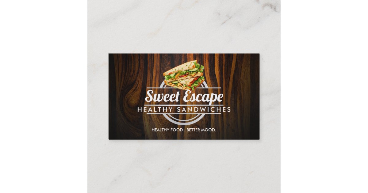 Customizable Sandwiches business cards | Zazzle