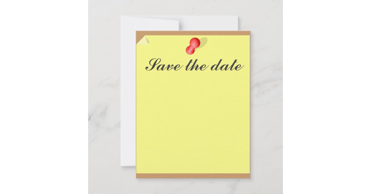 Customizable Save the date sticky note | Zazzle