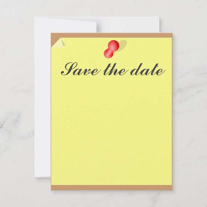 Customizable Save the date sticky note | Zazzle.com