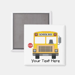 Customizable School Bus Magnet | Zazzle