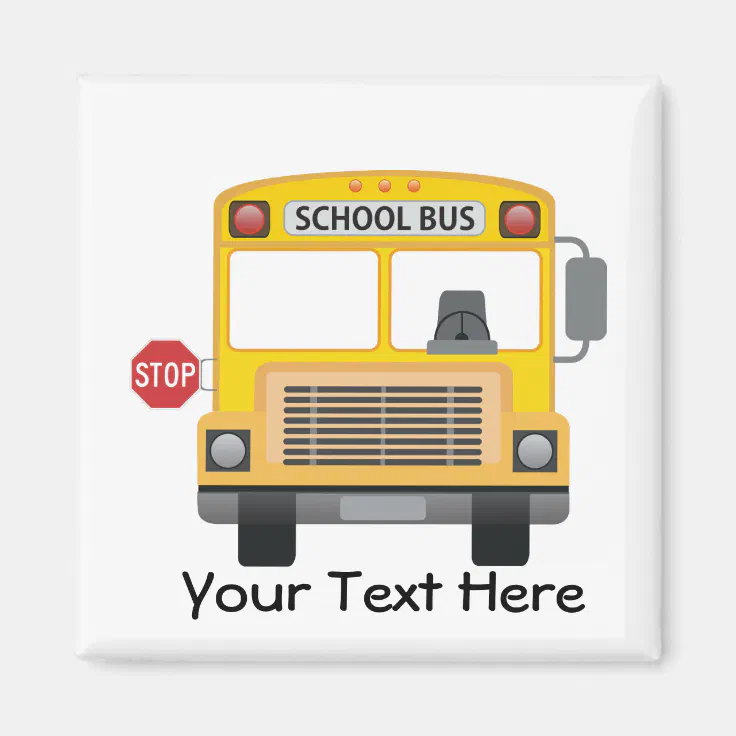 Customizable School Bus Magnet | Zazzle