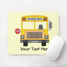 Customizable School Bus Mouse Pad | Zazzle