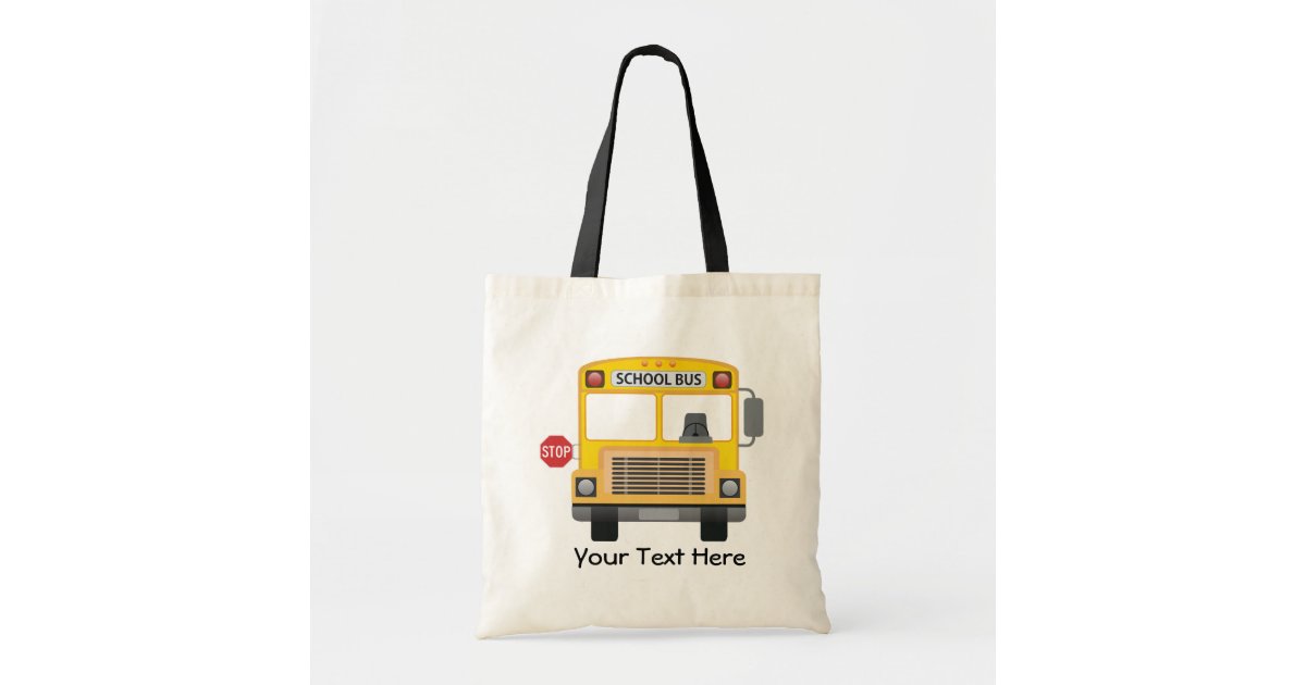 Customizable School Bus Tote Bag | Zazzle