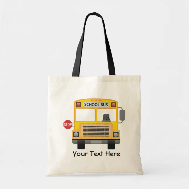 Customizable School Bus Tote Bag | Zazzle