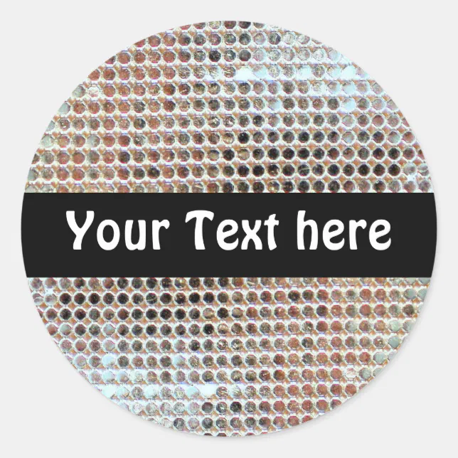 Customizable Sequin Sticker | Zazzle