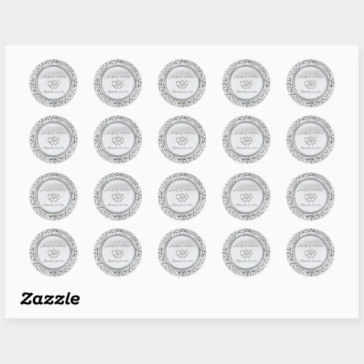 Customizable Silver Foil Sticker | Zazzle