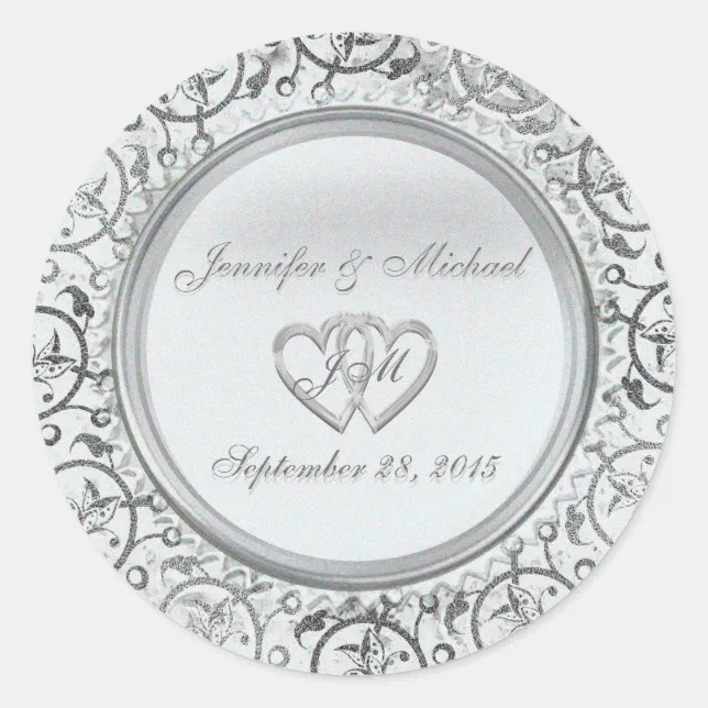 Customizable Silver Foil Sticker | Zazzle