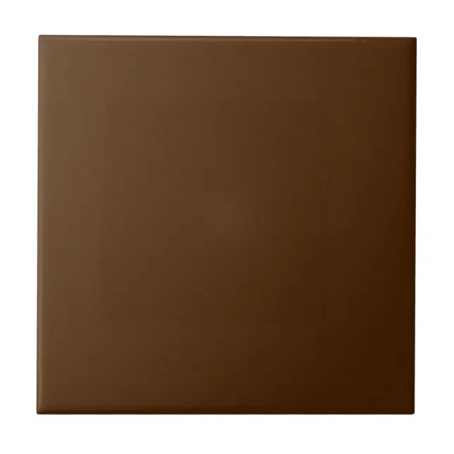 Customizable Simple Red Brown Tile | Zazzle