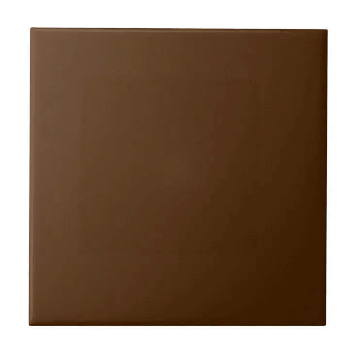 Customizable Simple Red Brown Tile | Zazzle
