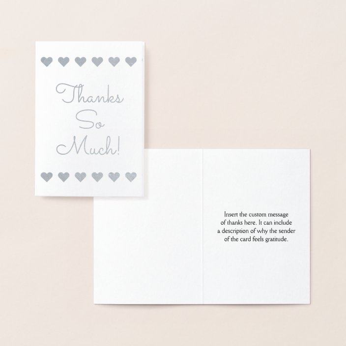 Customizable, Simple "Thanks So Much!" Card | Zazzle.com