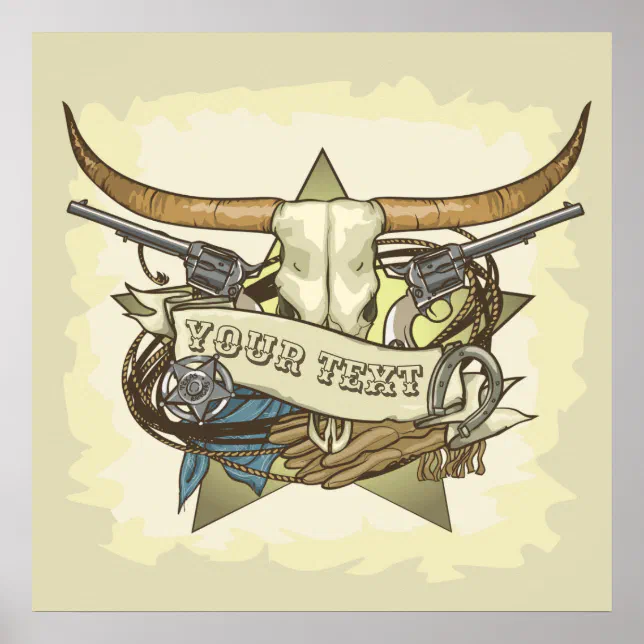 customizable skull poster | Zazzle