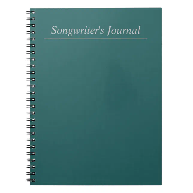 Customizable Songwriter's Journal | Zazzle