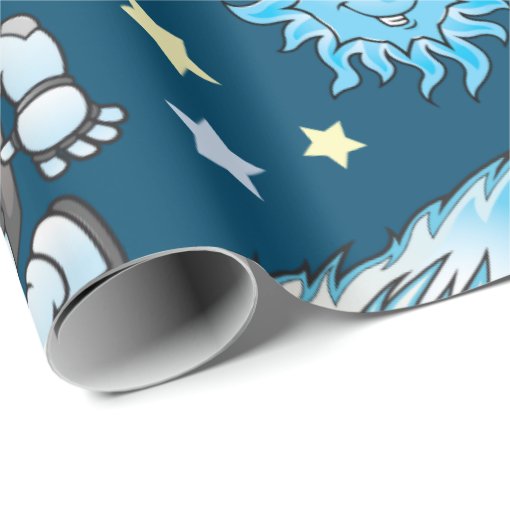 Customizable Space Theme Wrapping Paper | Zazzle