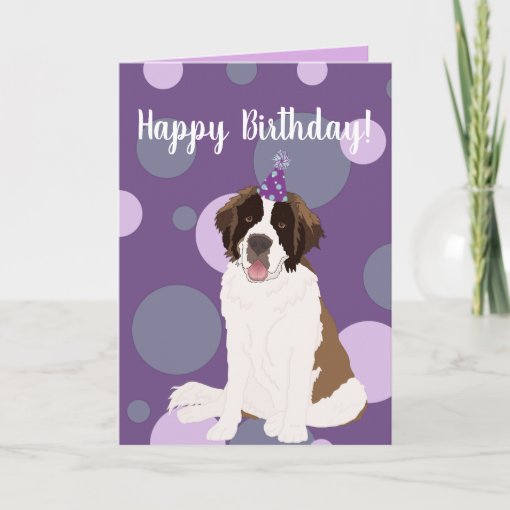 Customizable St Bernard Card | Zazzle