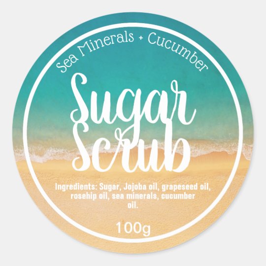 Customizable Sugar Scrub Label | Zazzle.com