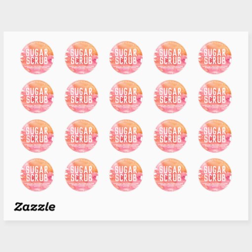 Customizable Sugar Scrub Label | Zazzle