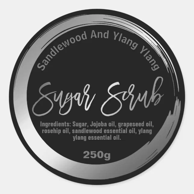 Customizable Sugar Scrub Label | Zazzle