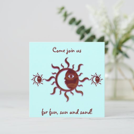 Customizable Sun and Moon Invitations | Zazzle