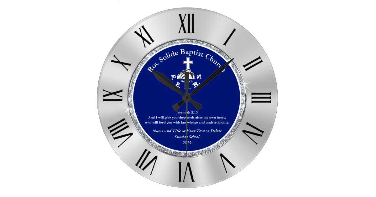 Customizable Sunday School Teacher Gift Ideas Large Clock | Zazzle.com