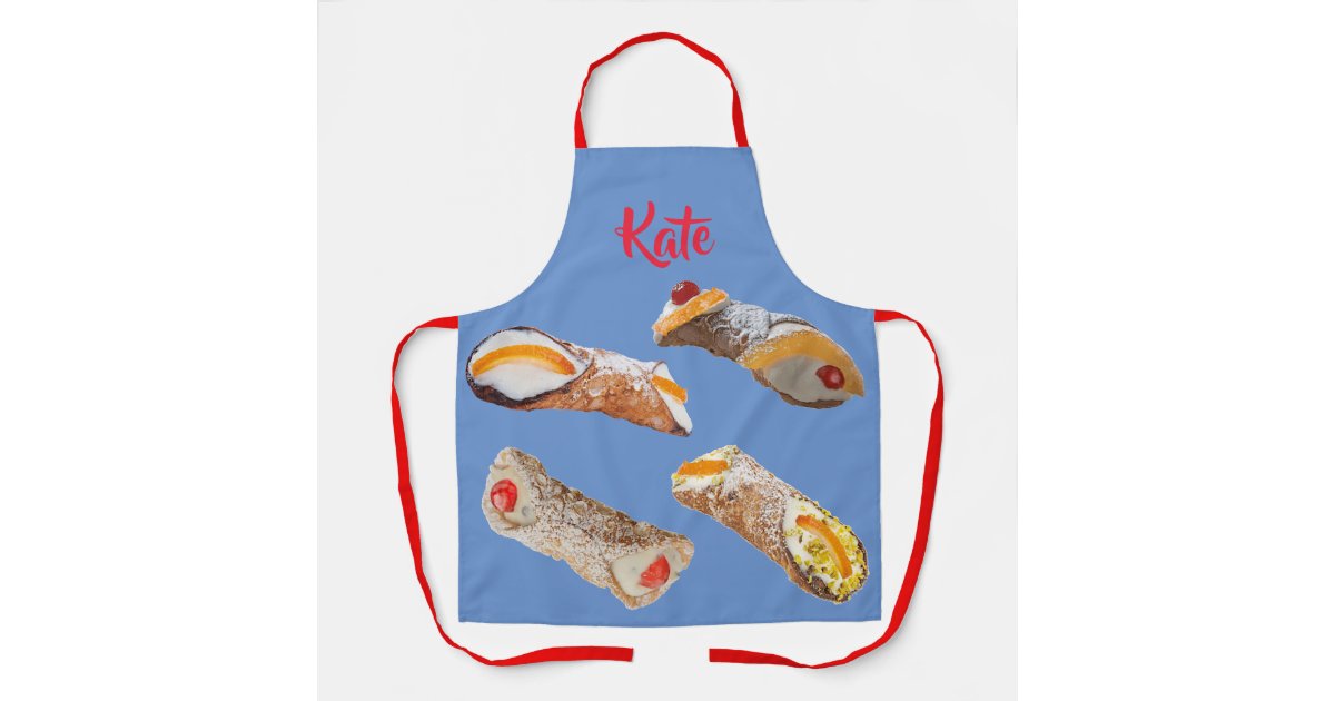 Customizable 'Sweet Cannoli' Apron | Zazzle