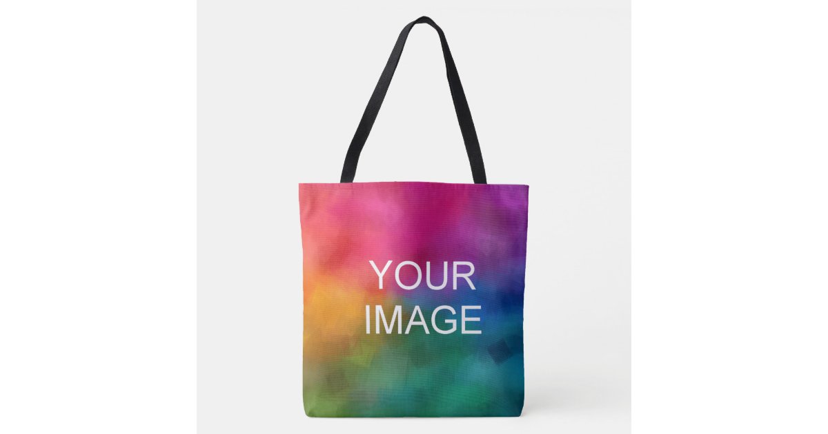 Customizable Template Add Text Image Logo Shoulder Tote Bag | Zazzle