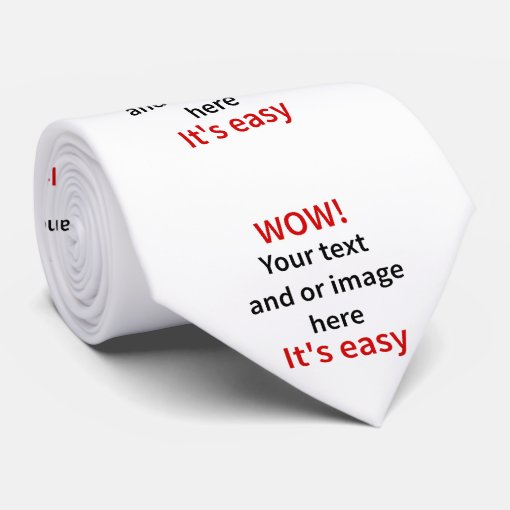 Customizable Template Make Your Own Tie | Zazzle