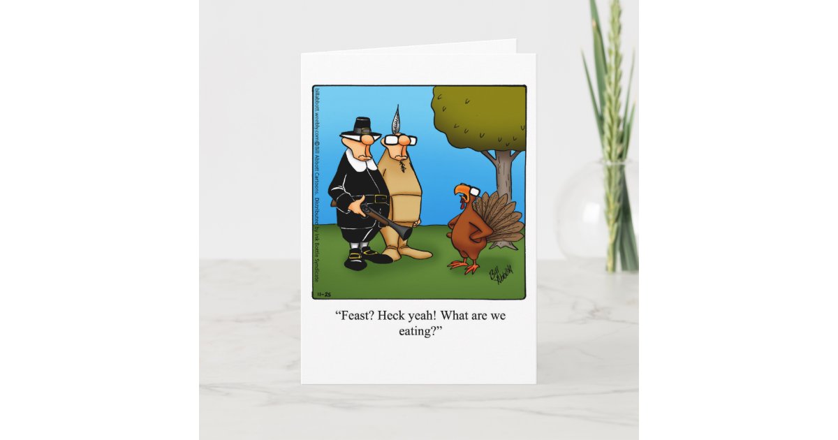 Customizable Thanksgiving Humor Greeting Card | Zazzle